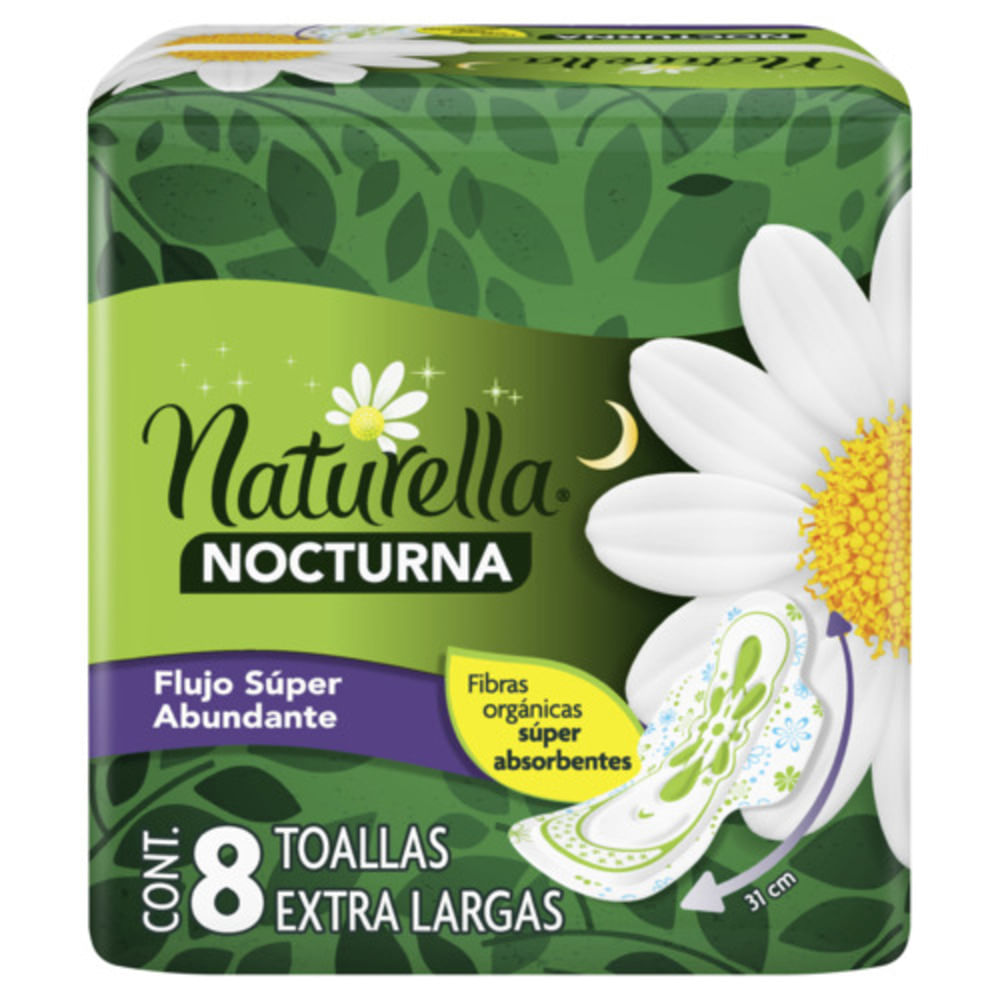 Naturella Nocturna T5 Con Alas 8 Pzas. | CCK