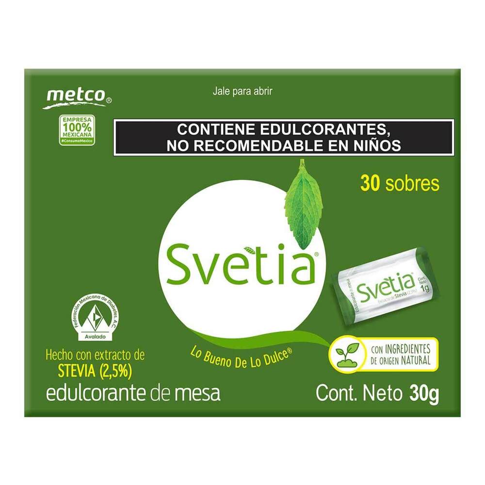 Endulzante Stevia Sweeny 30 Sobres | CCK