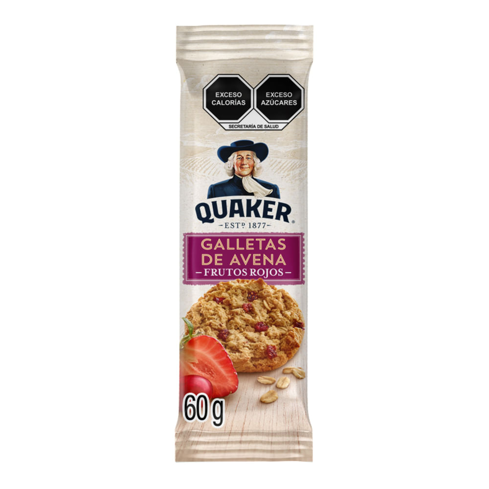 Galleta Avena Fruto Rojo Quaker 60Gr | CCK