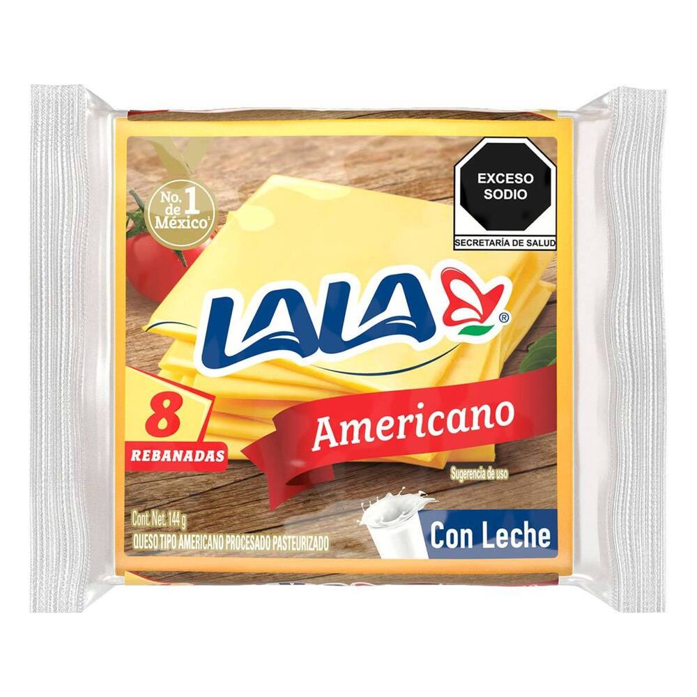 Queso Americano Amarillo Lala 144 Gr | CCK