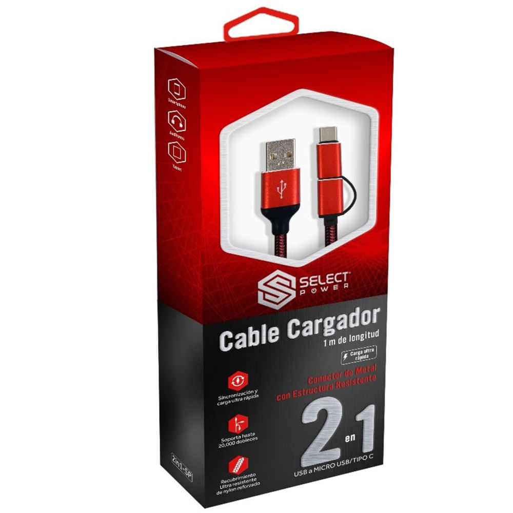 Cable Dual Micro Usb / Tipo C Sp | CCK