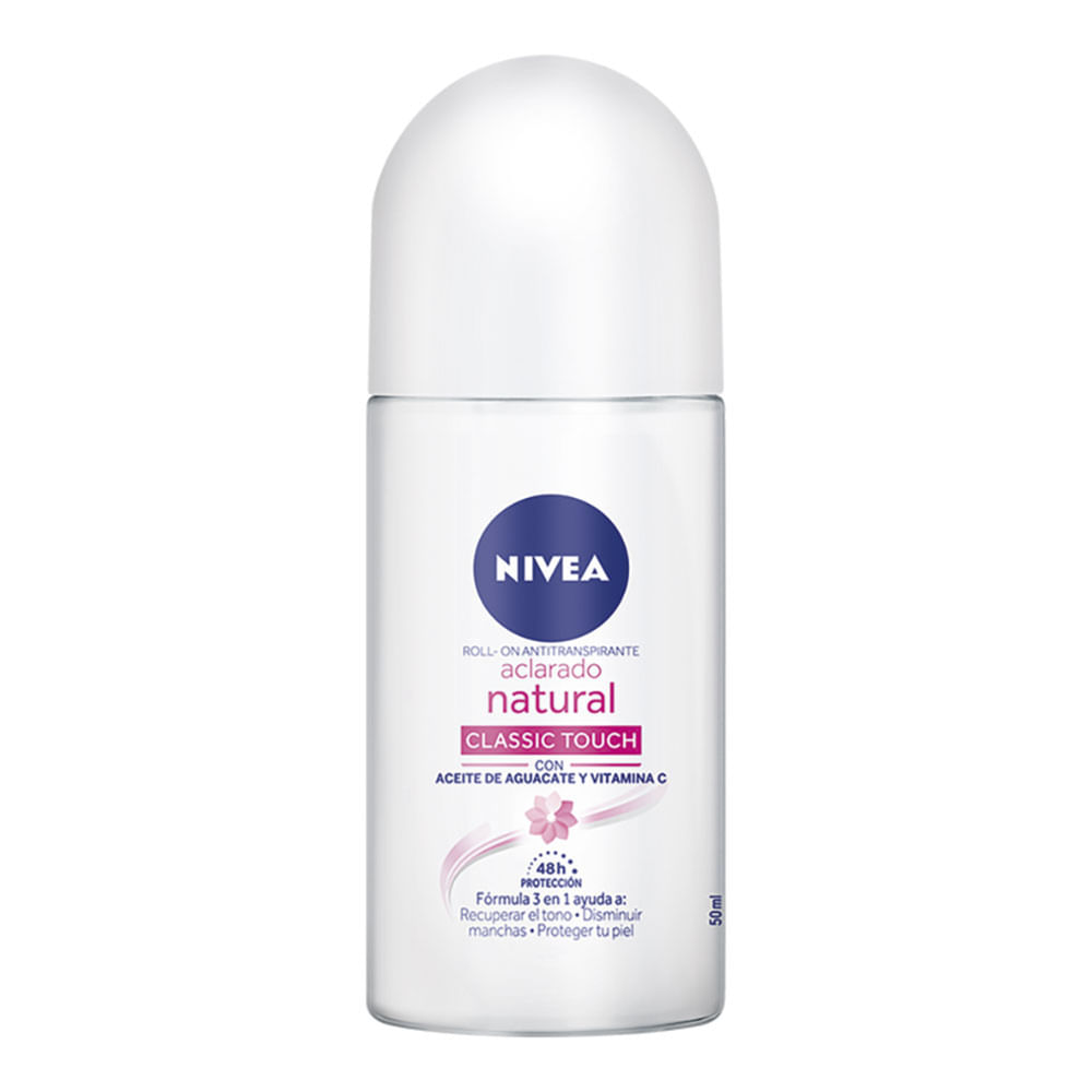 Nivea Desodorante Mujer Aclarado Natural Roll On 50Ml | CCK