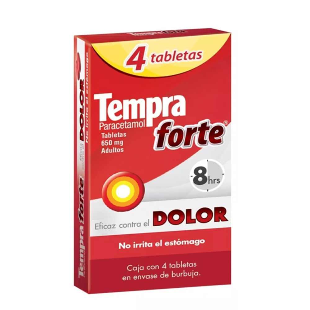 Tempra Forte 4 Tabletas Reckit | CCK