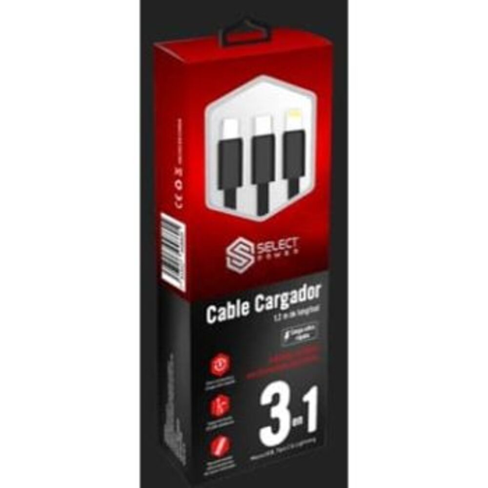 Cable 3 En1 Tipo C-Microusb-Lightning Sp | CCK