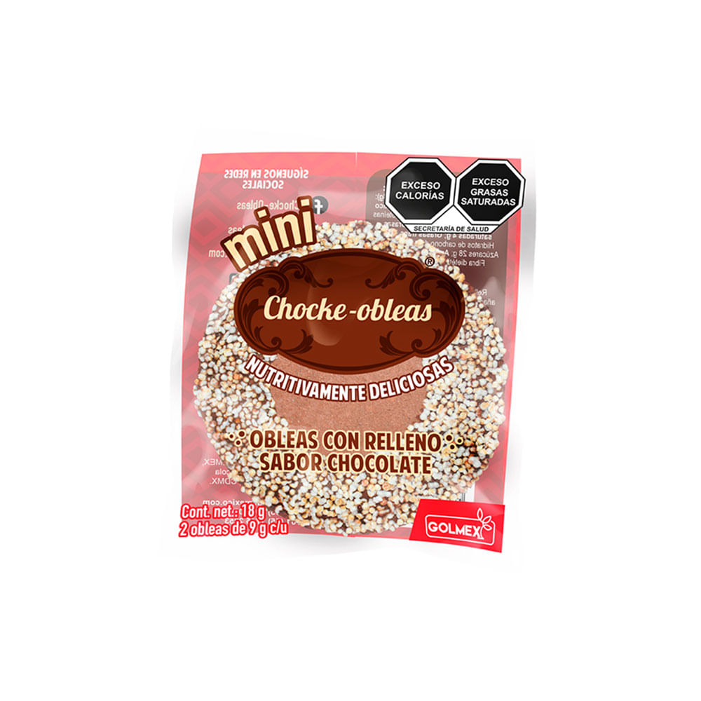 Mini Chocke Oblea Sabor Chocolate 18gr | CCK