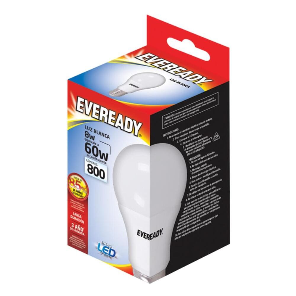 Foco Led 8W Eveready C/1 1pza | CCK