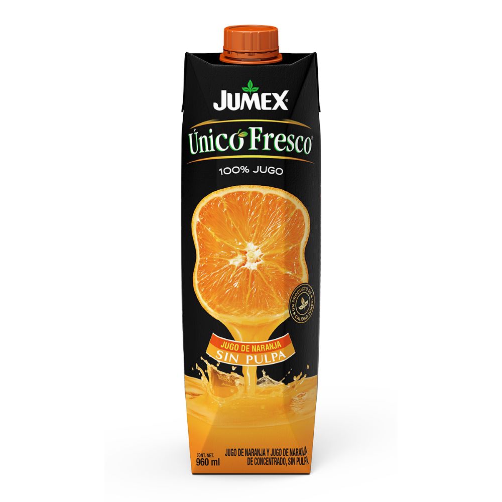 Jugo Jumex Unico Fresco naranja sin pulpa 960ml| CCK