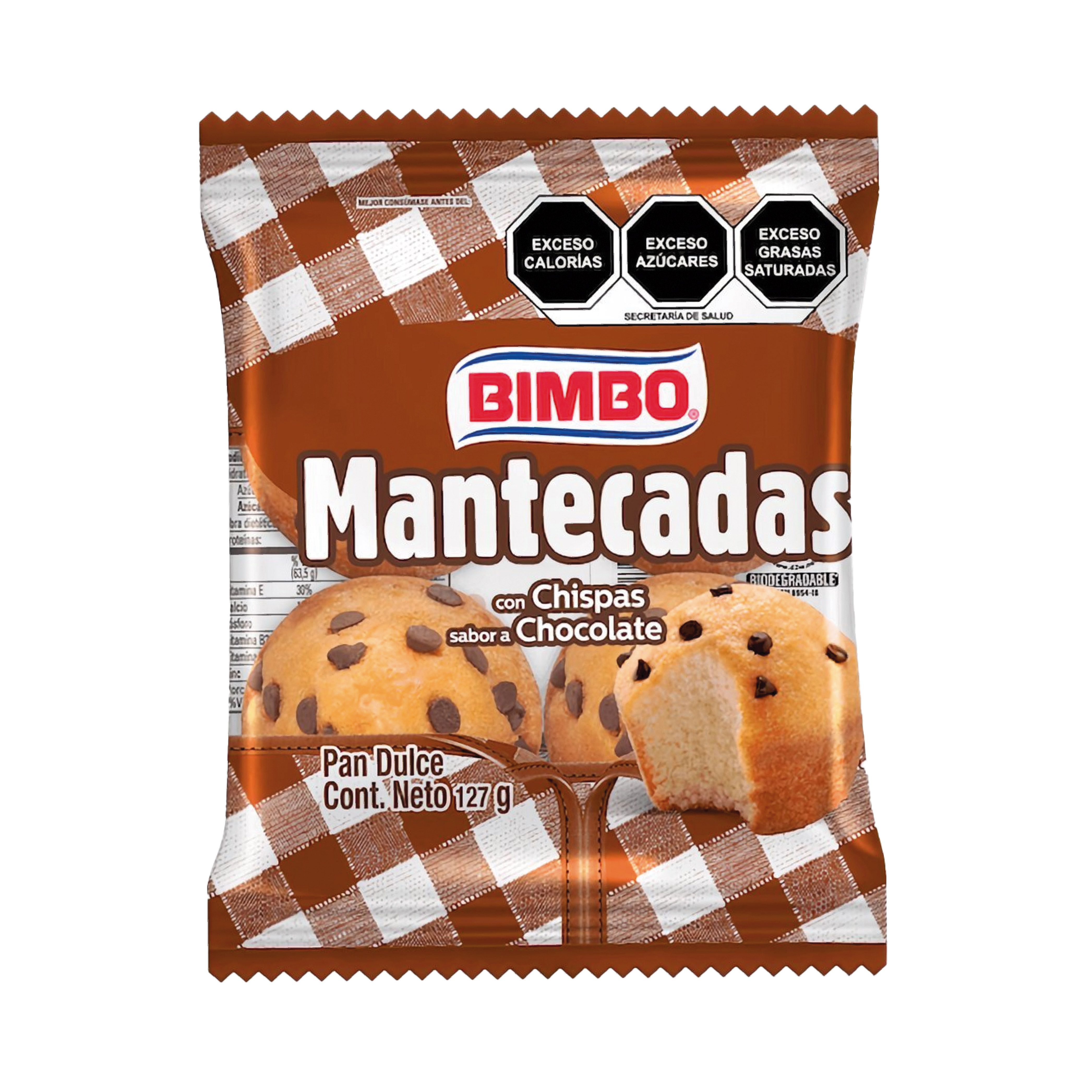 Mantecadas Bimbo con Chipas de Chocolate 4 pzas| CCK